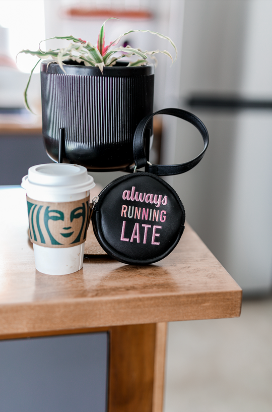 Wristlet - Always Running Late (Midnight) – Jadelynn Brooke®